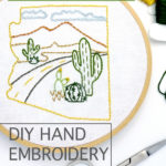 Arizona Hand Embroidery Pattern - Wandering Threads Embroidery