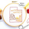 Utah Hand Embroidery Pattern - Wandering Threads Embroidery