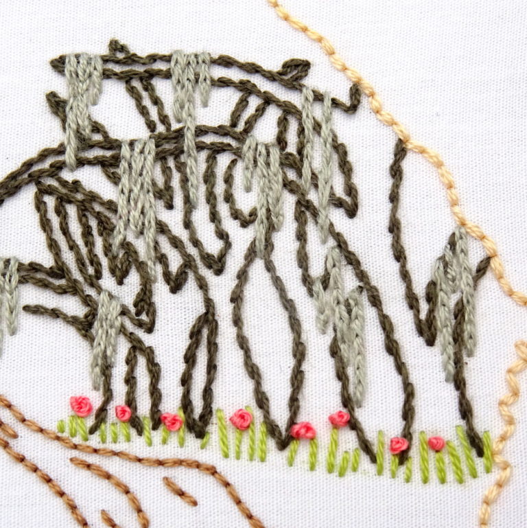 Georgia Hand Embroidery Pattern - Wandering Threads Embroidery