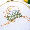 Alaska Hand Embroidery Pattern - Wandering Threads Embroidery