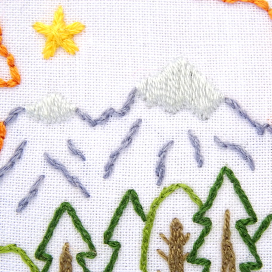 Alaska Hand Embroidery Pattern - Wandering Threads Embroidery