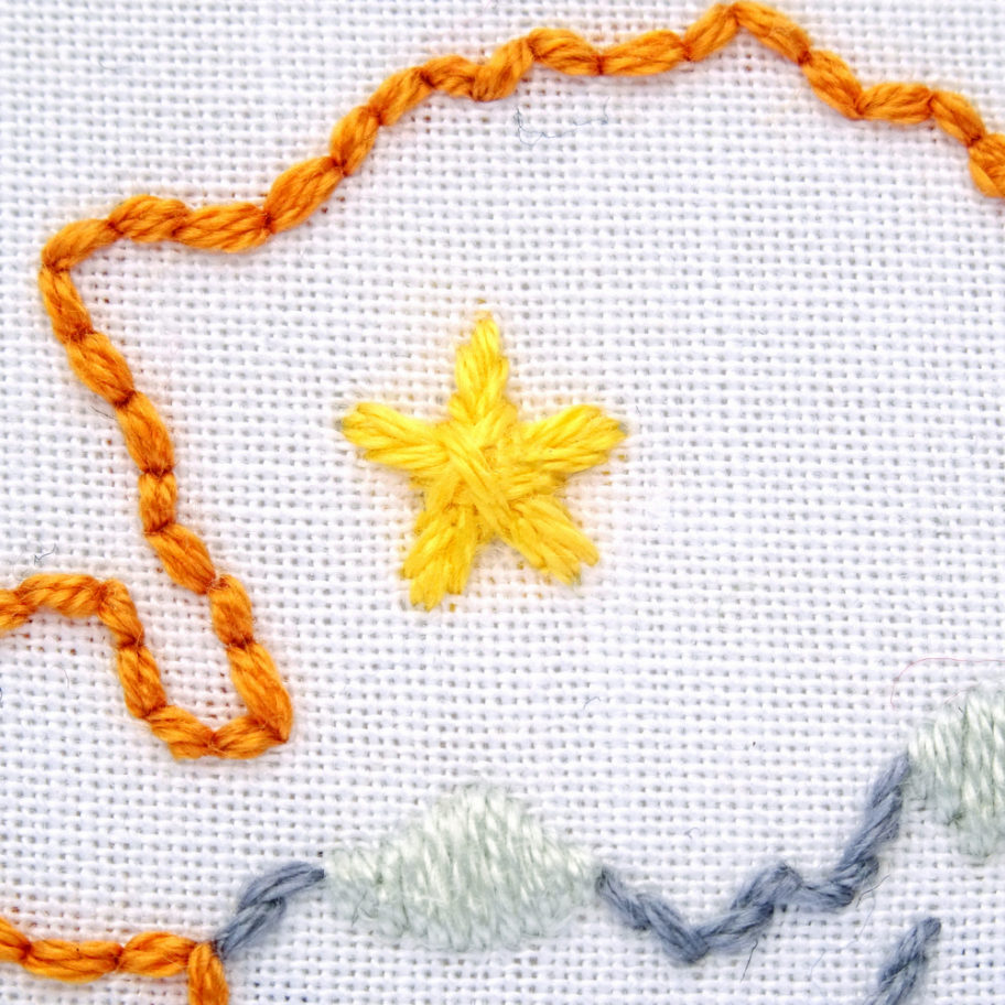 Alaska Hand Embroidery Pattern - Wandering Threads Embroidery