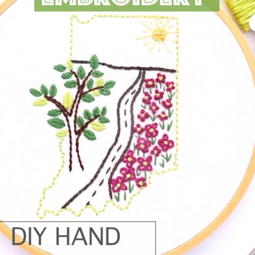Indiana Hand Embroidery Pattern - Wandering Threads Embroidery