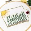 Iowa Hand Embroidery Pattern - Wandering Threads Embroidery