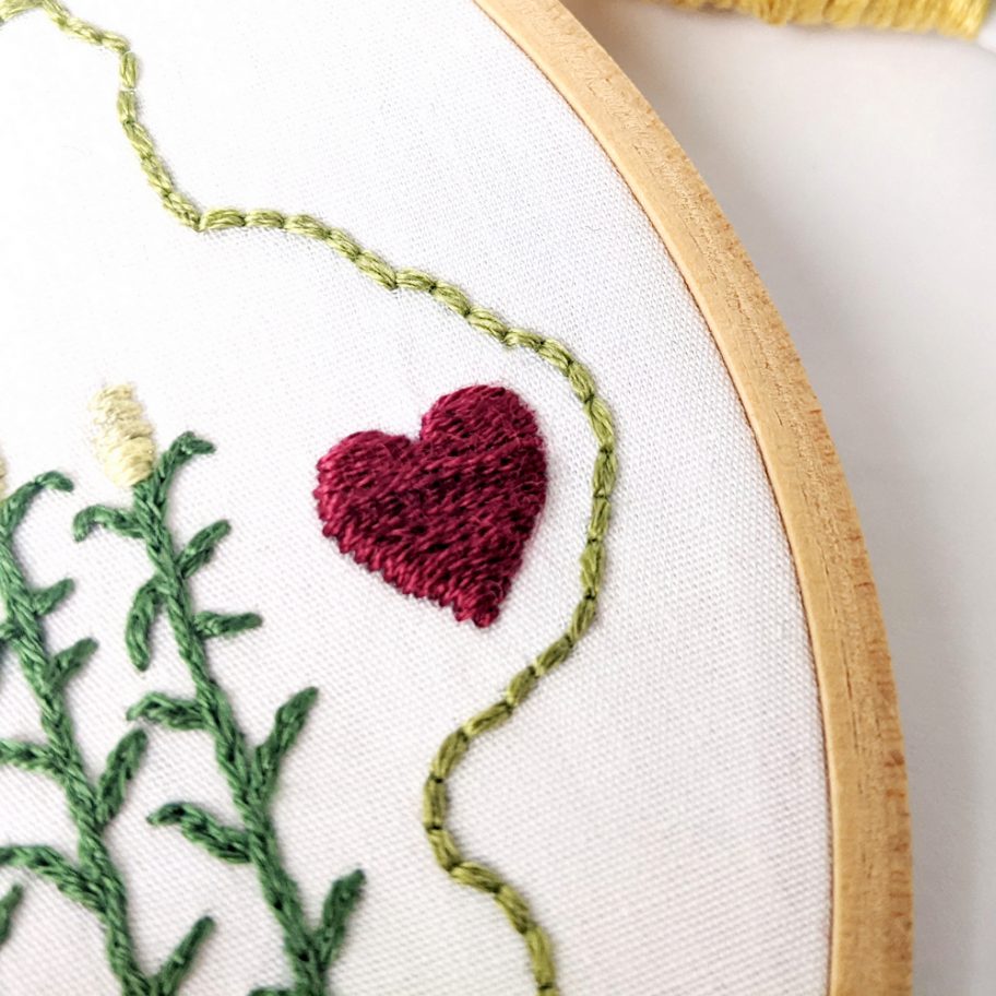 Iowa Hand Embroidery Pattern - Wandering Threads Embroidery
