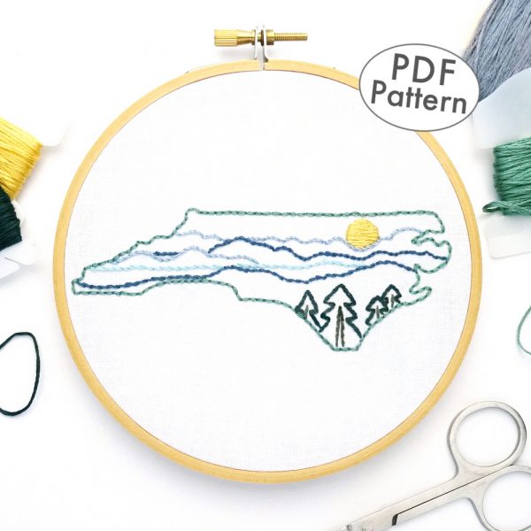50 U.S. State Hand Embroidery Patterns - Wandering Threads Embroidery