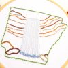 Arkansas Hand Embroidery Pattern - Wandering Threads Embroidery