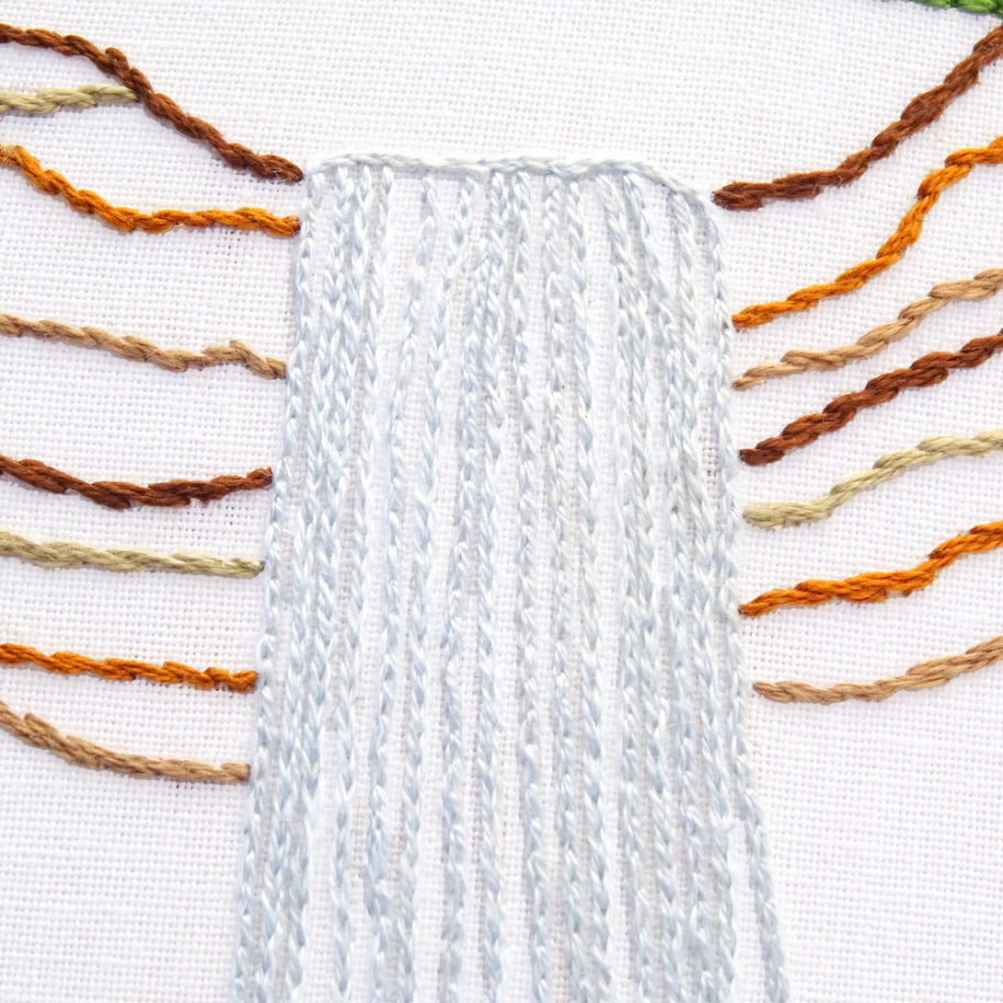 Arkansas Hand Embroidery Pattern - Wandering Threads Embroidery