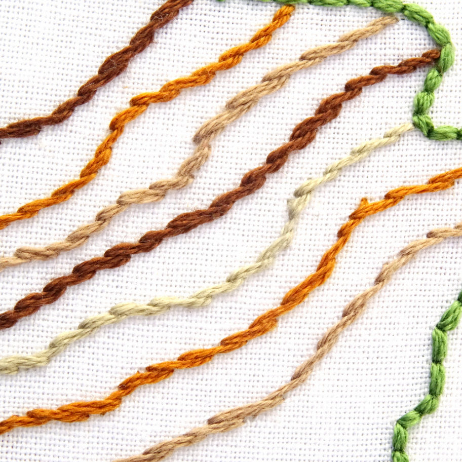 Arkansas Hand Embroidery Pattern - Wandering Threads Embroidery