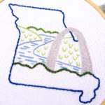 Missouri Hand Embroidery Pattern - Wandering Threads Embroidery