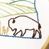 North Dakota Hand Embroidery Pattern - Wandering Threads Embroidery