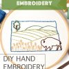 North Dakota Hand Embroidery Pattern - Wandering Threads Embroidery