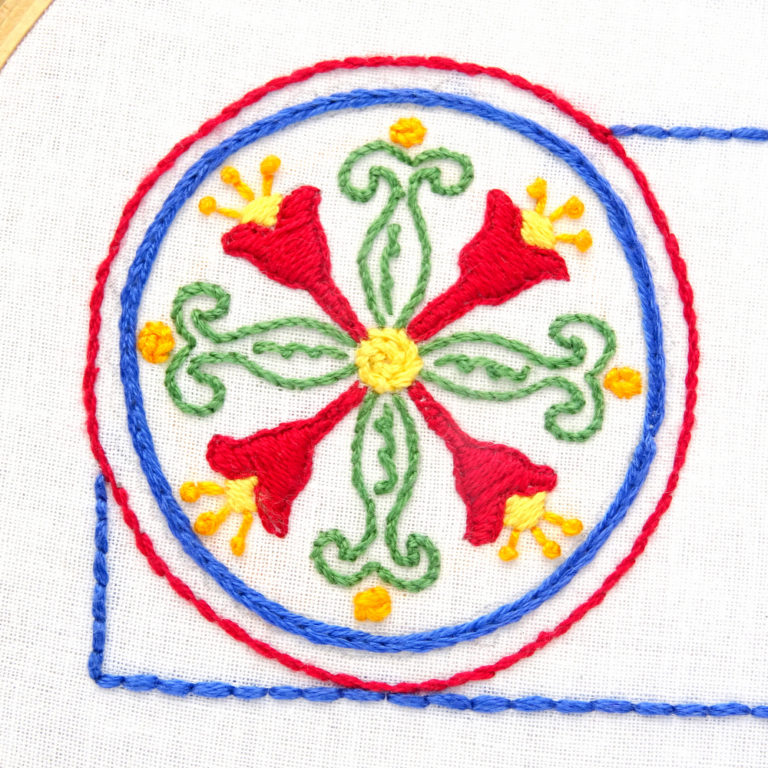 Pennsylvania Dutch Hand Embroidery Pattern - Wandering Threads Embroidery