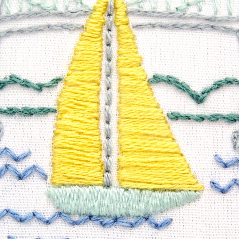 Rhode Island Hand Embroidery Pattern - Wandering Threads Embroidery