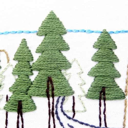 South Dakota Hand Embroidery Pattern - Wandering Threads Embroidery