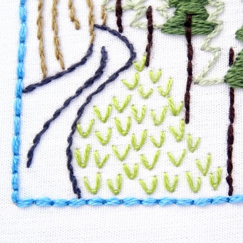 South Dakota Hand Embroidery Pattern - Wandering Threads Embroidery