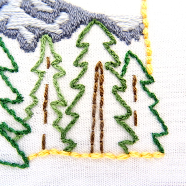 Washington Hand Embroidery Pattern - Wandering Threads Embroidery