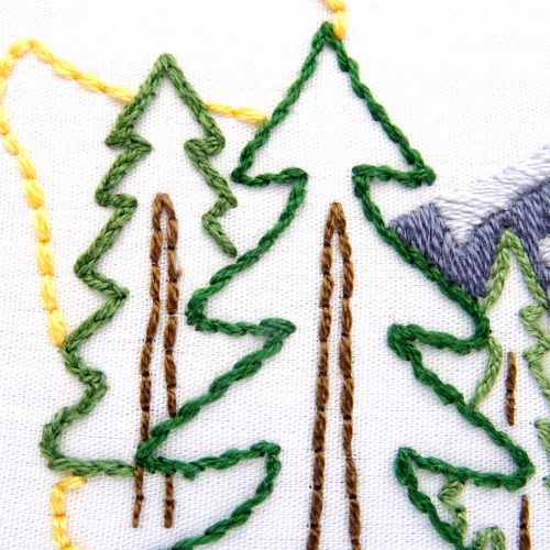 Washington Hand Embroidery Pattern - Wandering Threads Embroidery