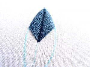 Fishbone Stitch Embroidery Tutorial - Wandering Threads Embroidery