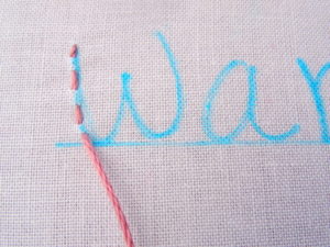 How to Embroider Letters by Hand {Part 1} - Wandering Threads Embroidery