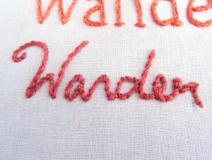 How to Embroider Letters by Hand {Part 1} - Wandering Threads Embroidery