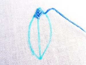 Fishbone Stitch Embroidery Tutorial - Wandering Threads Embroidery