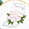 Indiana Flower Hand Embroidery Pattern {Peony} - Wandering Threads ...