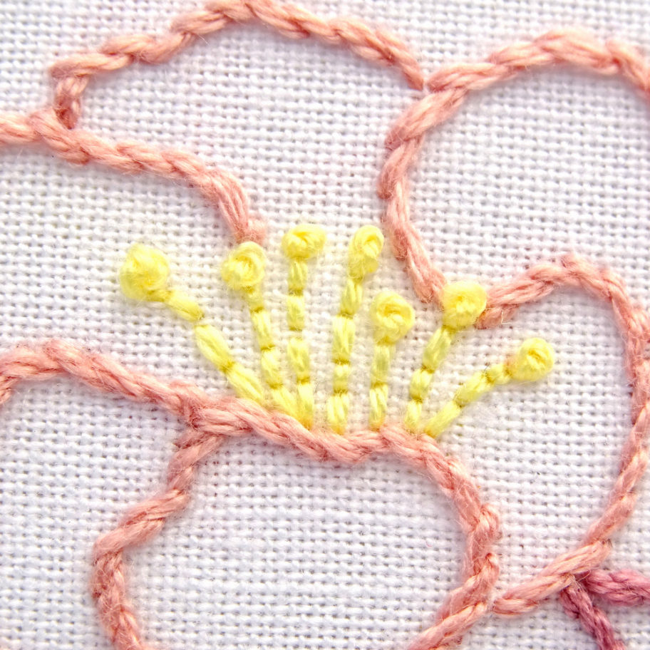 Indiana Flower Hand Embroidery Pattern {Peony} - Wandering Threads ...