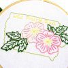 Iowa Flower Hand Embroidery Pattern {Wild Prairie Rose} - Wandering ...