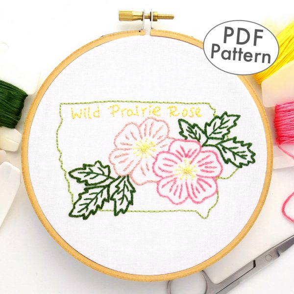 50 U.S. State Flower Hand Embroidery Patterns - Wandering Threads ...