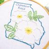 Georgia Flower Hand Embroidery Pattern {Cherokee Rose} - Wandering ...