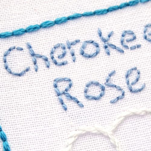Georgia Flower Hand Embroidery Pattern {Cherokee Rose} - Wandering ...