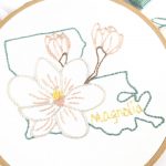 Louisiana Flower Hand Embroidery Pattern {Magnolia} - Wandering Threads ...