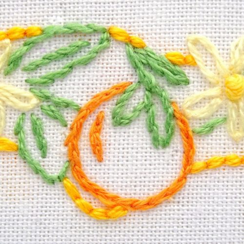 Florida Flower Hand Embroidery Pattern {Orange Blossom} - Wandering ...