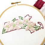 Massachusetts Flower Hand Embroidery Pattern {Mayflower} - Wandering ...