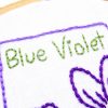 Rhode Island Flower Hand Embroidery Pattern {Blue Violet} - Wandering ...
