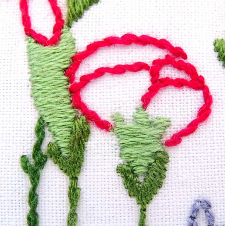 Ohio Flower Hand Embroidery Pattern {Scarlet Carnation} - Wandering ...