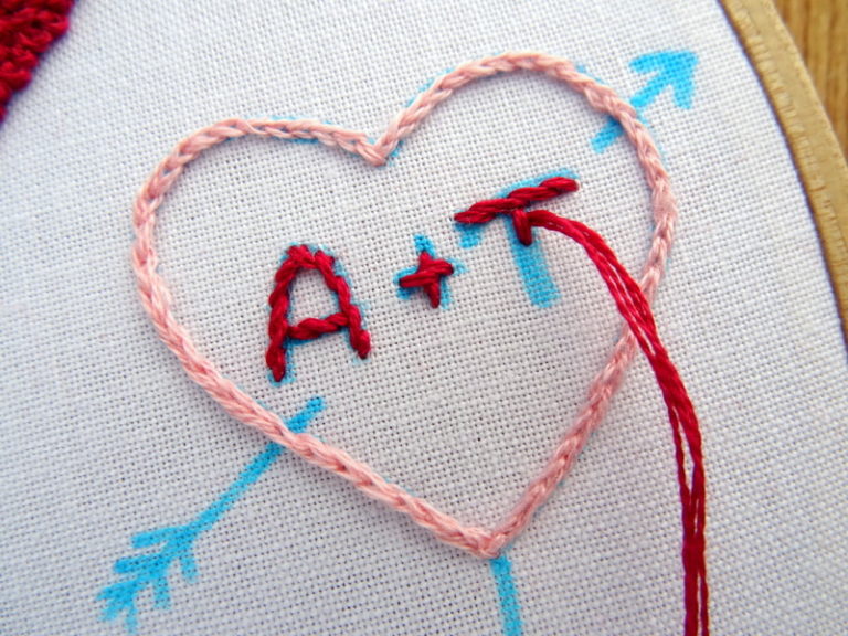 5 FREE Heart Embroidery Patterns {DIY Tutorial} - Wandering Threads ...