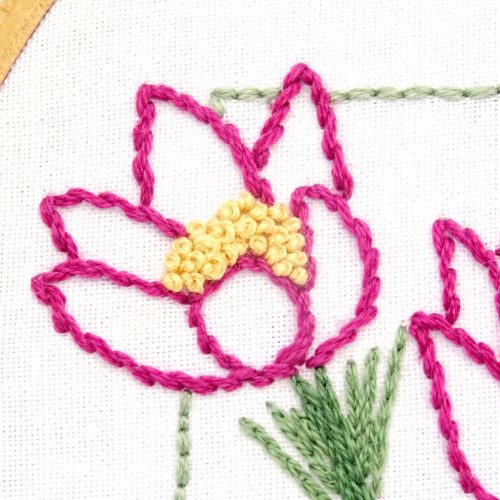 South Dakota Flower Hand Embroidery Pattern {Pasque Flower} - Wandering ...
