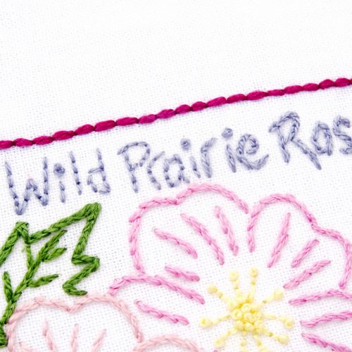 North Dakota Flower Hand Embroidery Pattern {Wild Prairie Rose ...