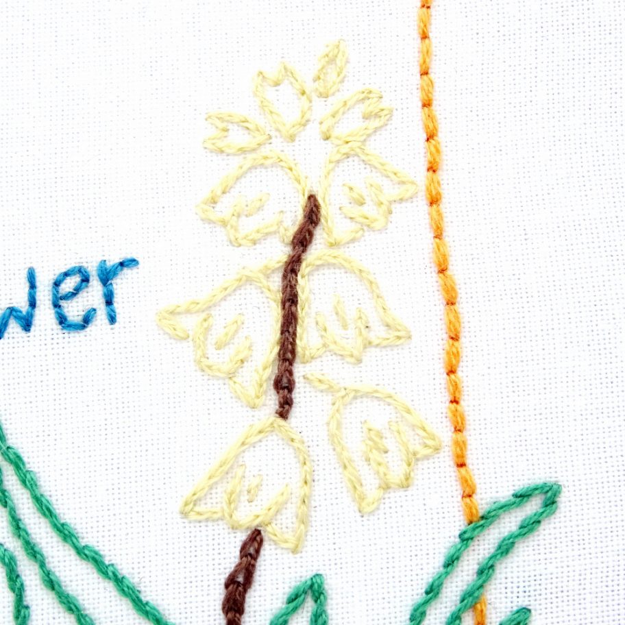 New Mexico Flower Hand Embroidery Pattern {Yucca Flower} - Wandering ...