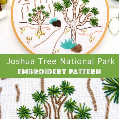 Joshua Tree National Park Hand Embroidery Pattern - Wandering Threads ...