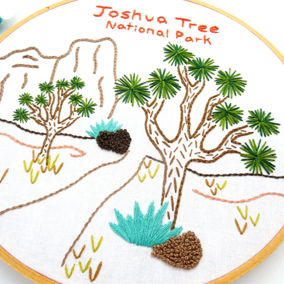 Joshua Tree National Park Hand Embroidery Pattern - Wandering Threads ...