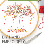 Autumn Tree Hand Embroidery Pattern - Wandering Threads Embroidery