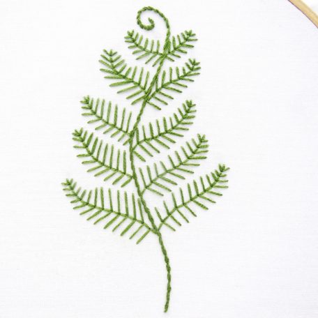 Fern Stitch Embroidery Tutorial + Free Pattern - Wandering Threads ...