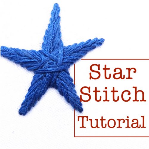 star-stich-tutorial - Wandering Threads Embroidery