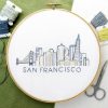 San Francisco Skyline Hand Embroidery Pattern - Wandering Threads ...