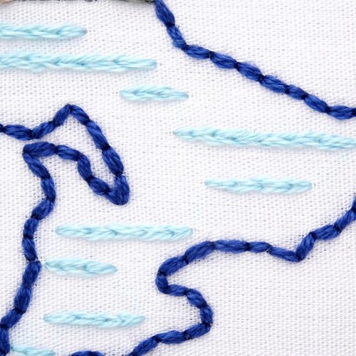 Ontario Hand Embroidery Pattern - Wandering Threads Embroidery