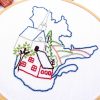 Quebec Hand Embroidery Pattern - Wandering Threads Embroidery
