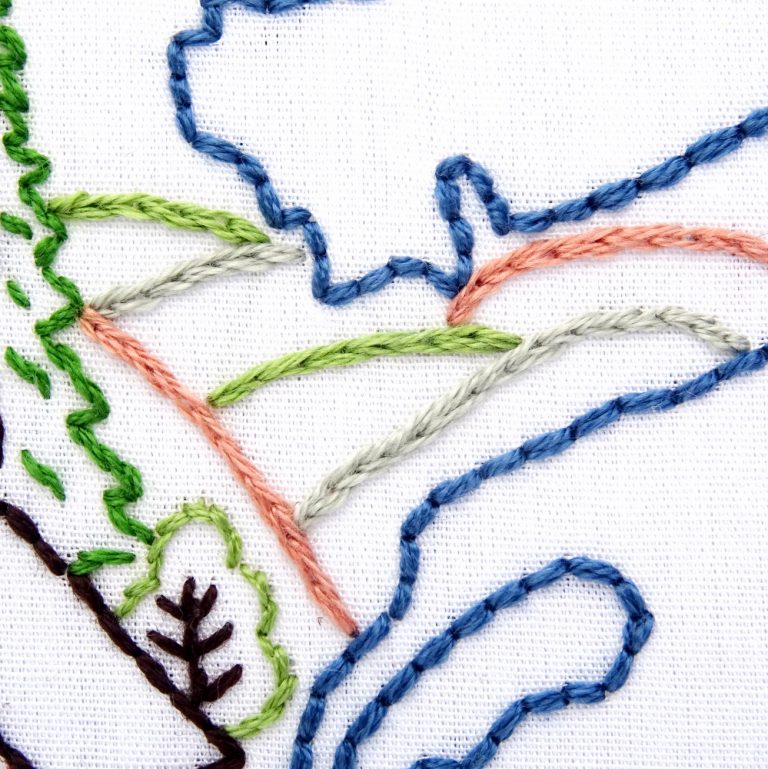 Quebec Hand Embroidery Pattern - Wandering Threads Embroidery